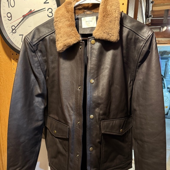 Billy Reid | Jackets & Coats | Billy Reid Leather Flight Jacket With ...